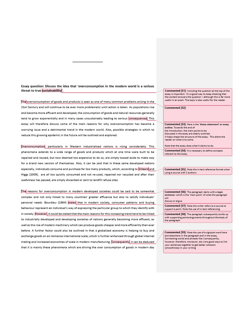 Overconsumption: A Threat to Sustainability | PDF | Essays | Consumerism