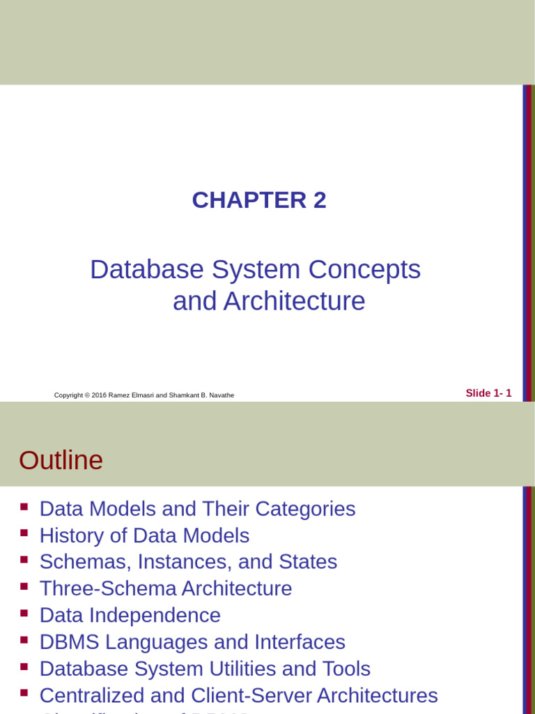 Ch02 - Database System Concepts and Architecture | PDF | Databases ... Ch02 - Database System Concepts and Architecture | PDF | Databases ...