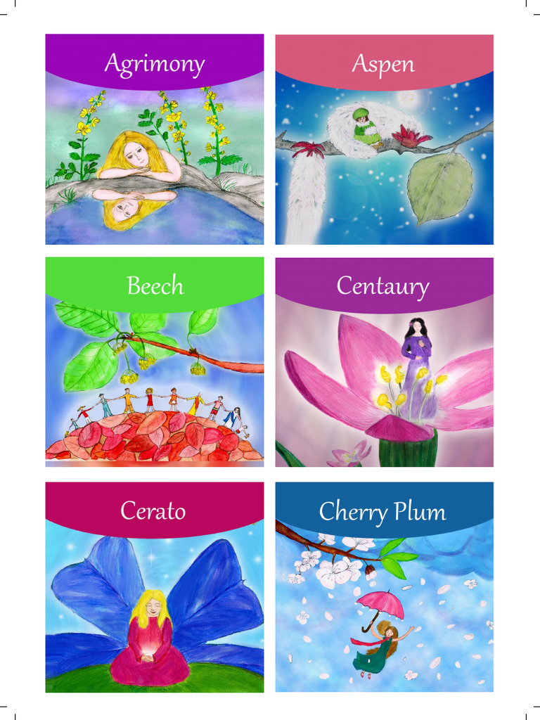 Bach Flower Art Cards Print | PDF