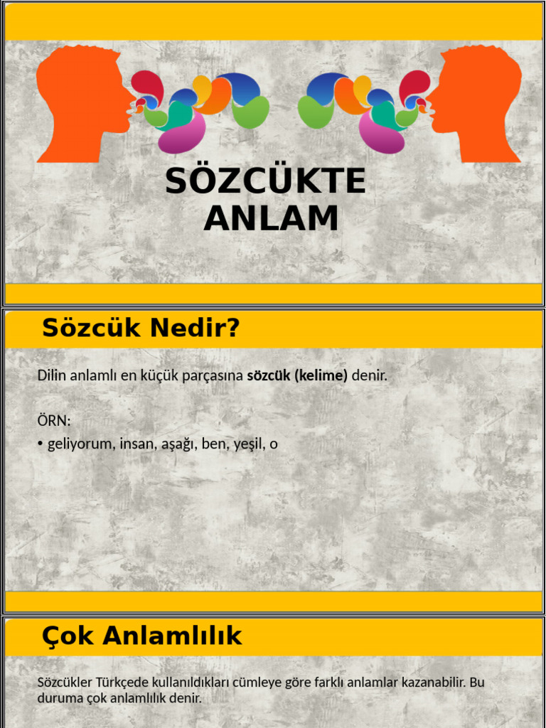 Sözcükte Anlam | PDF