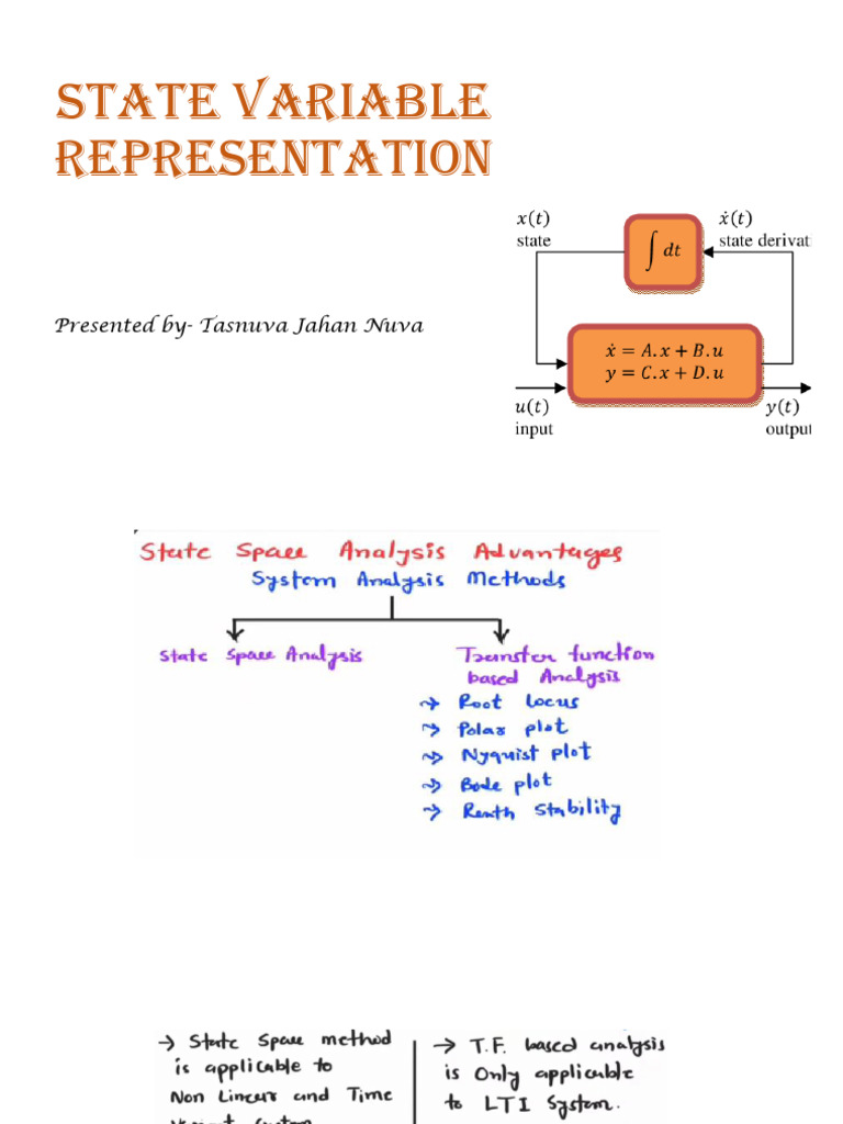 State Variable Representation | PDF | System Of Linear Equations | Vector Space