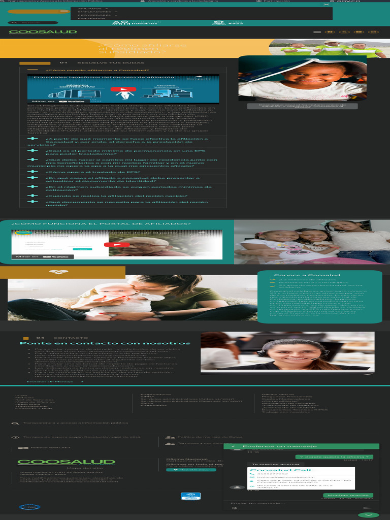 ¿Cómo Afiliarse Al Régimen Subsidiado - Coosalud | PDF