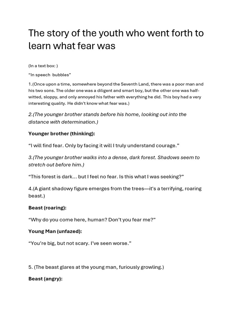 Journey to Understand Fear | PDF