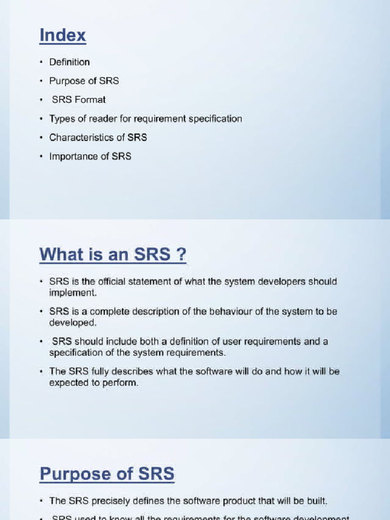 Srs | PDF