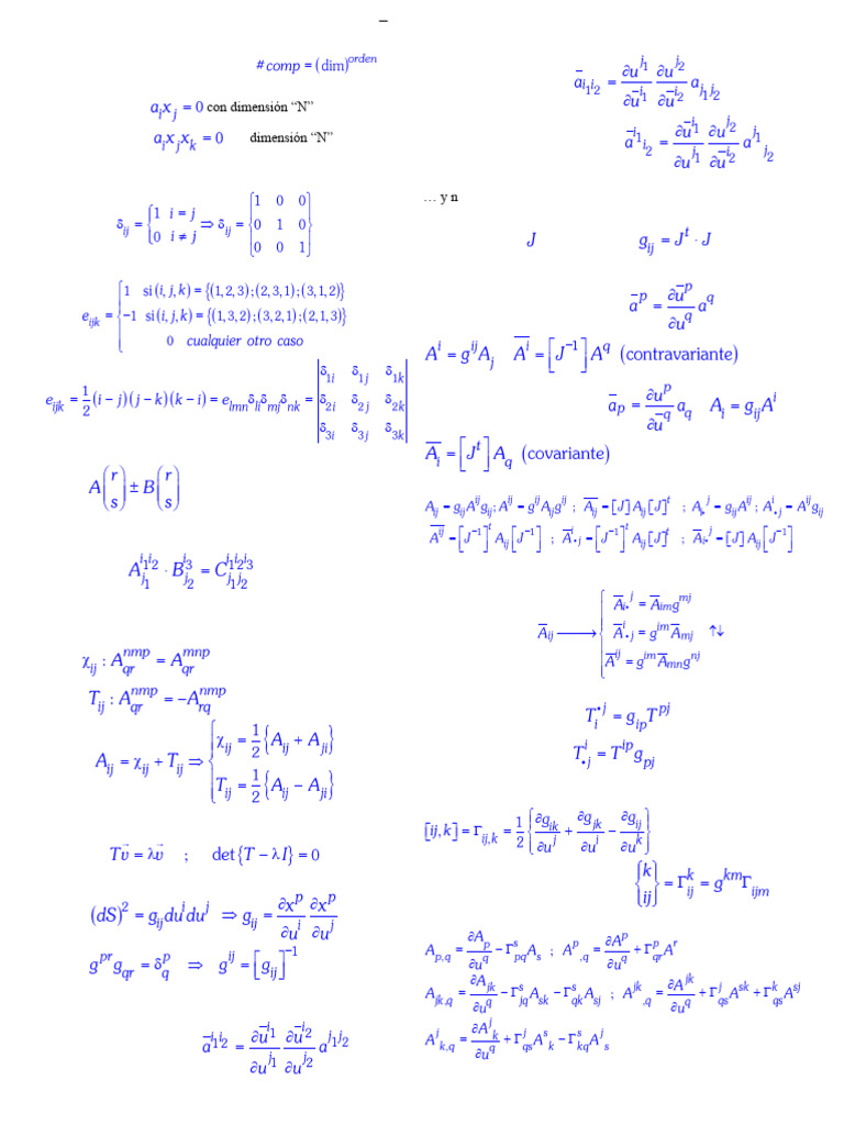 For 3p Tensorial Mat 313 | PDF | Tensor | Matemáticas