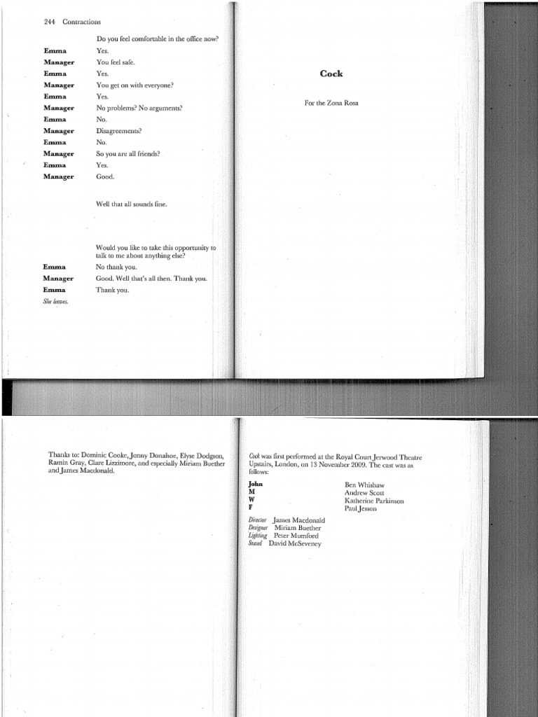 Cock Mike Bartlett | PDF