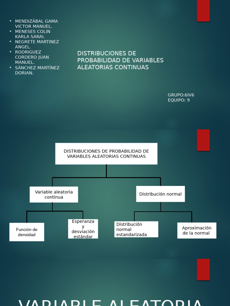 Probabilidad variables continua | PDF | Variable aleatoria | Teoría de probabilidad