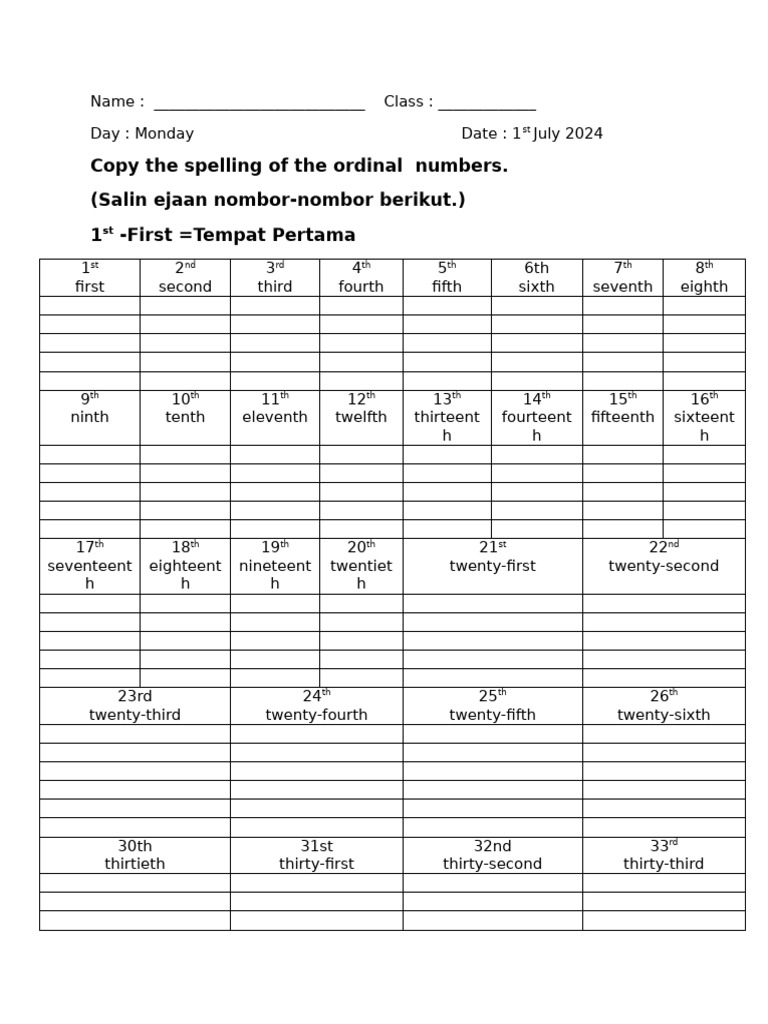 Year 4 Worksheet | PDF