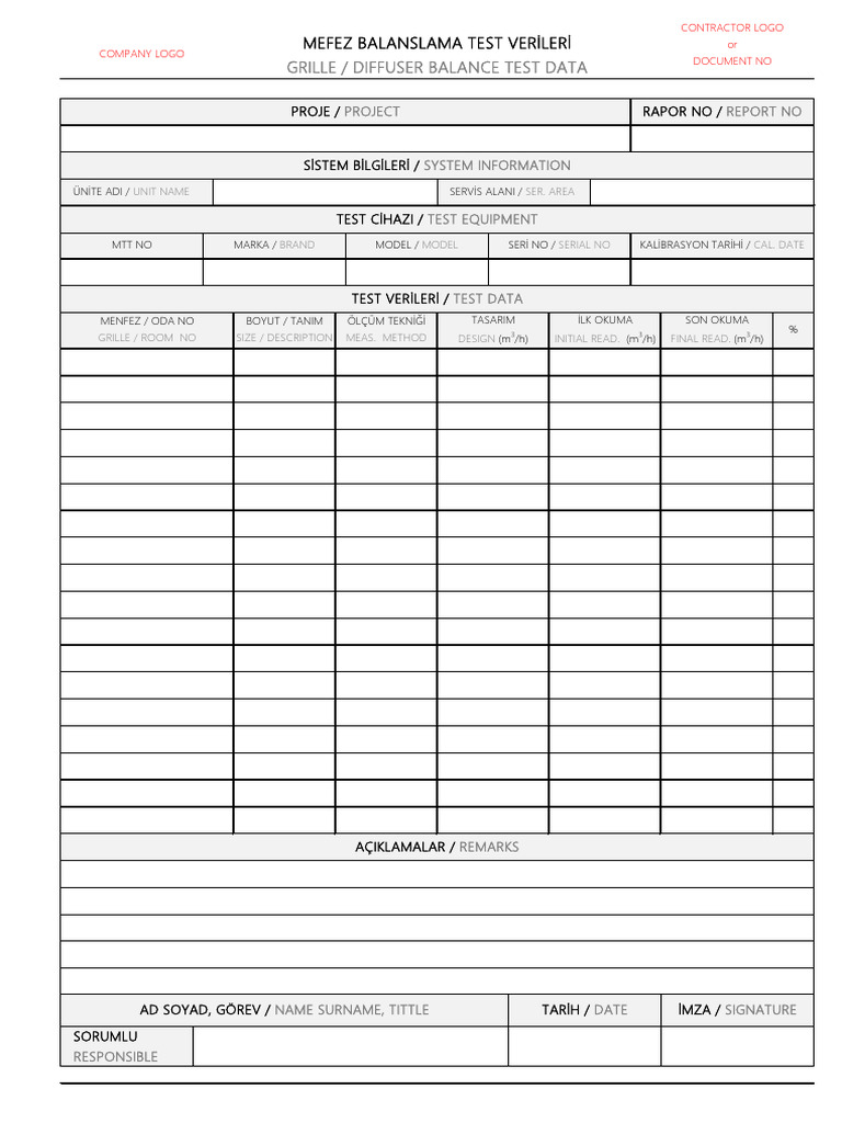 Method Statement Testing and Cor TAB Procedure for Air Forms 9 | PDF