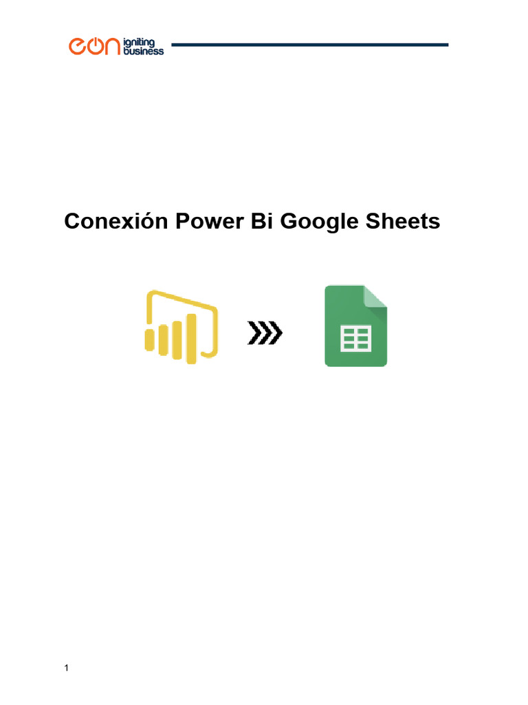 Conexión Power Bi Google Sheets | PDF