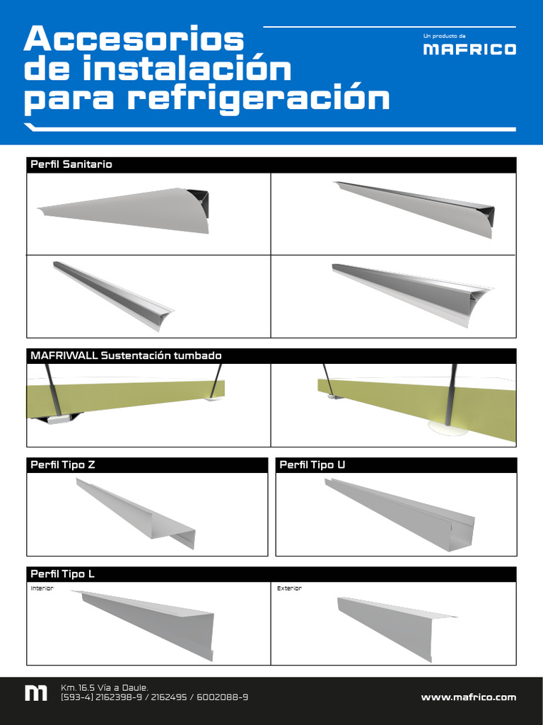 accesorios instalación refrigeración - MAFRICO | PDF