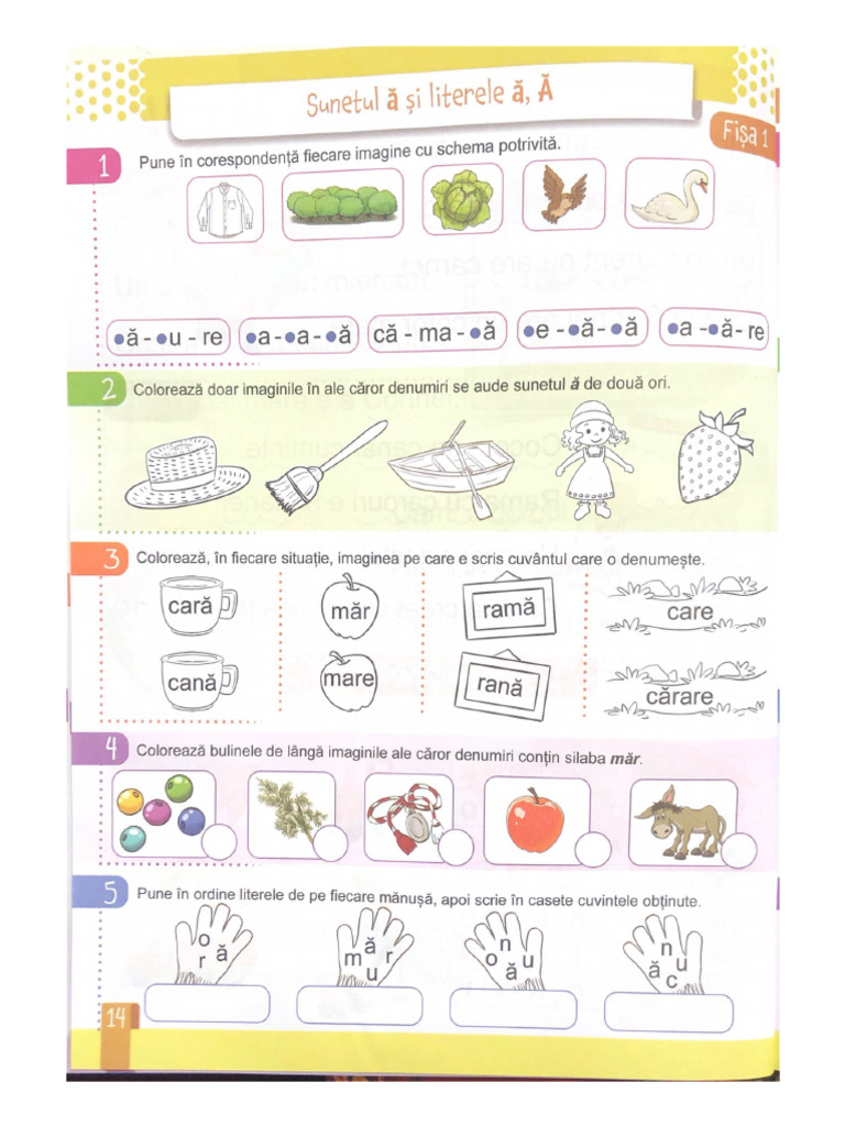 Sunetul à si literele à, À | PDF