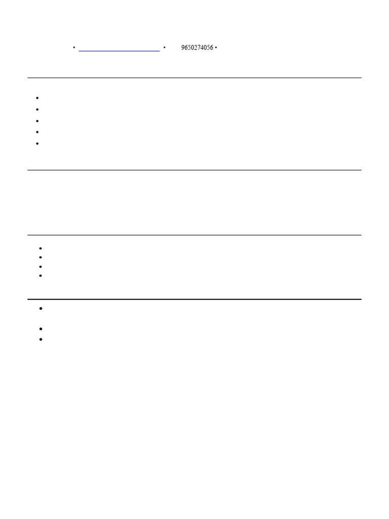 SailPoint Developer Resume Overview | PDF