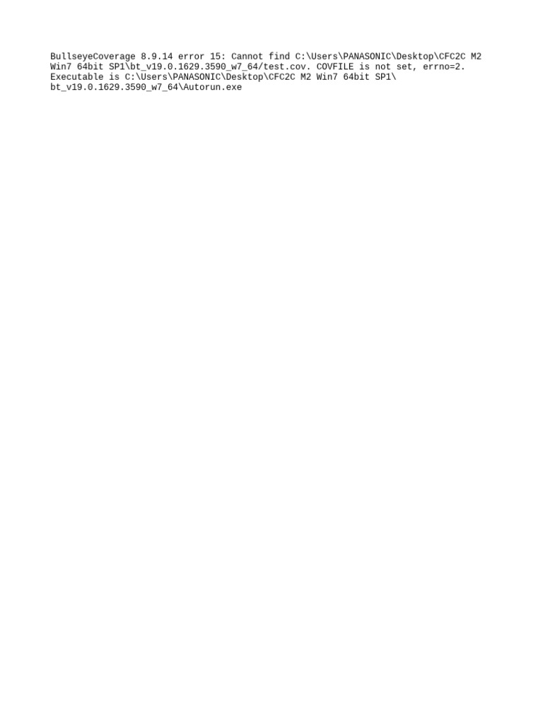 Bullseye Coverage Error | PDF