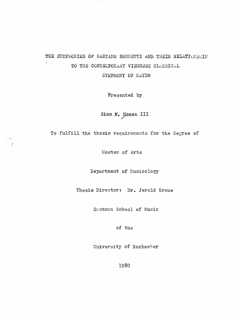 Honea. The Symphonies of Gaetano Brunetti and their relationship to the ...