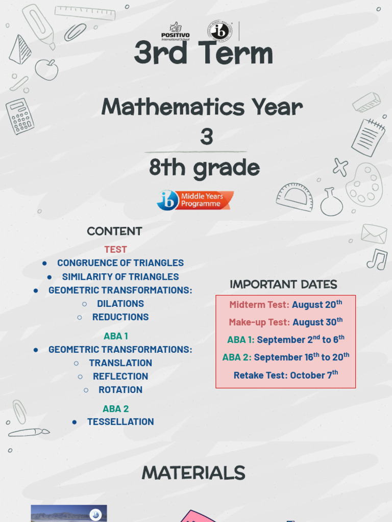8th Grade Math: Triangle Congruence & Transformations | PDF