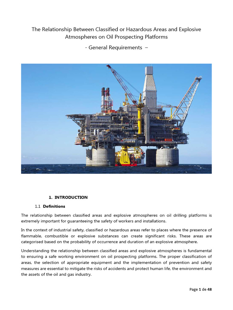 Classified or Hazardous Areas x Explosive Atmosphere | PDF | Risk ...