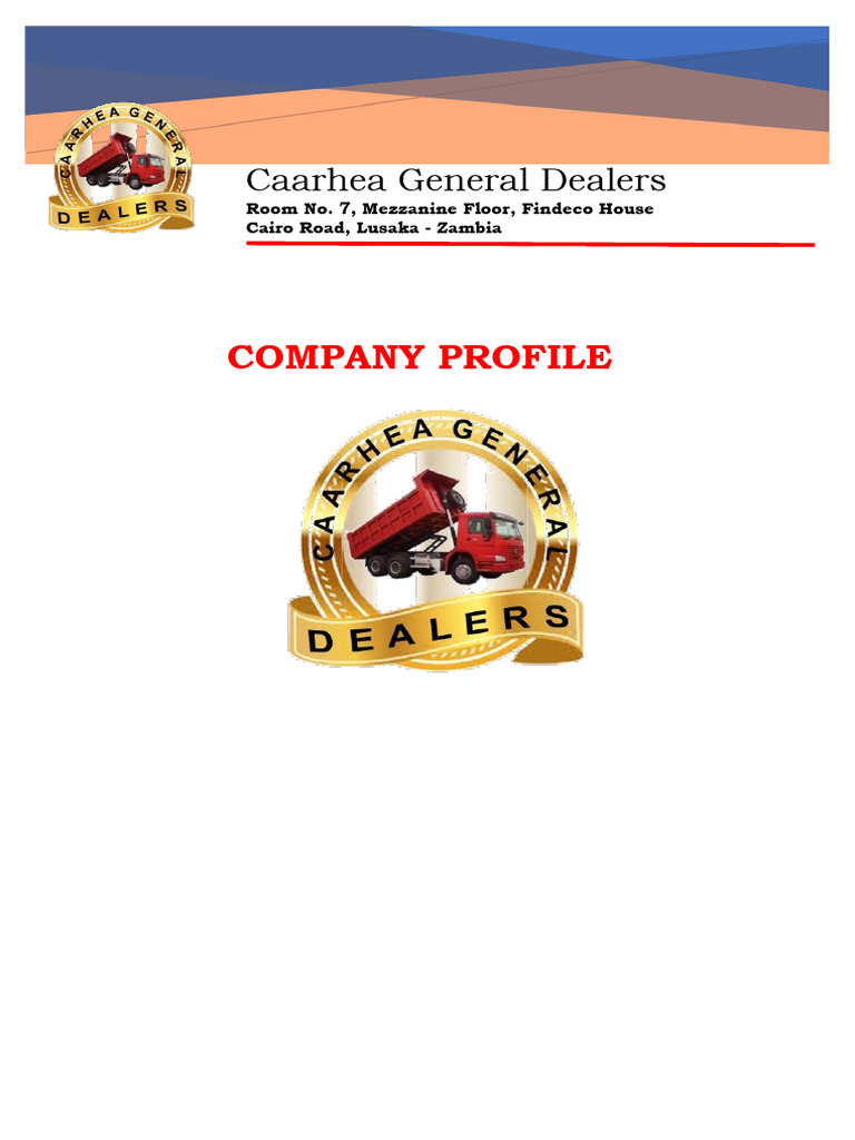 Caarhea General Dealers Company Profile | PDF | Supply Chain ...