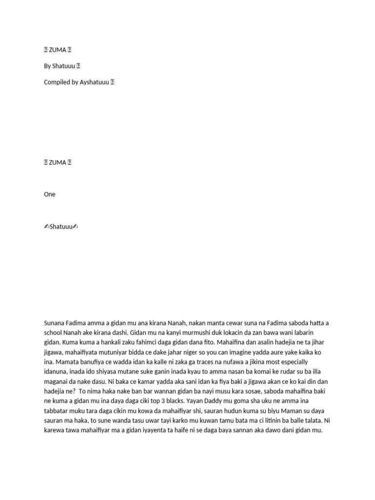 Zuma 1 | PDF