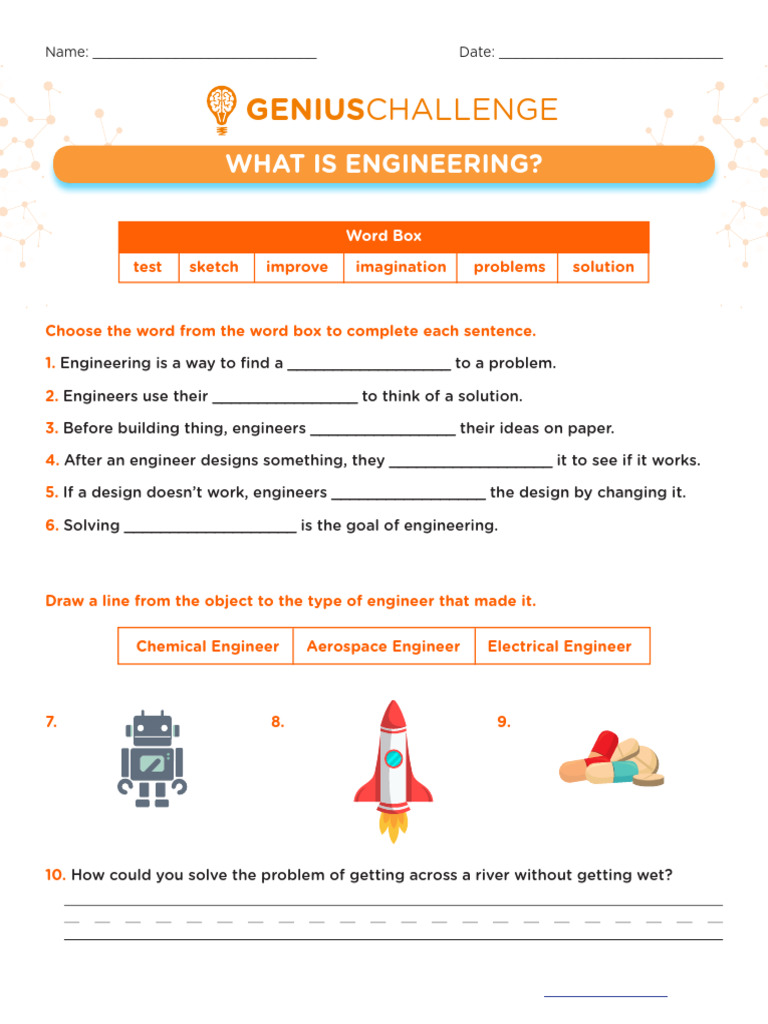 What Is Engineering Worksheet GG | PDF
