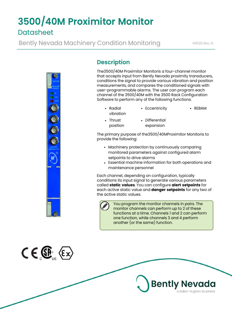 D-Agent - 1 - work-63-s-Upload-3500-40M Proximitor Monitor Datasheet - 141535 | PDF | Electronic ...