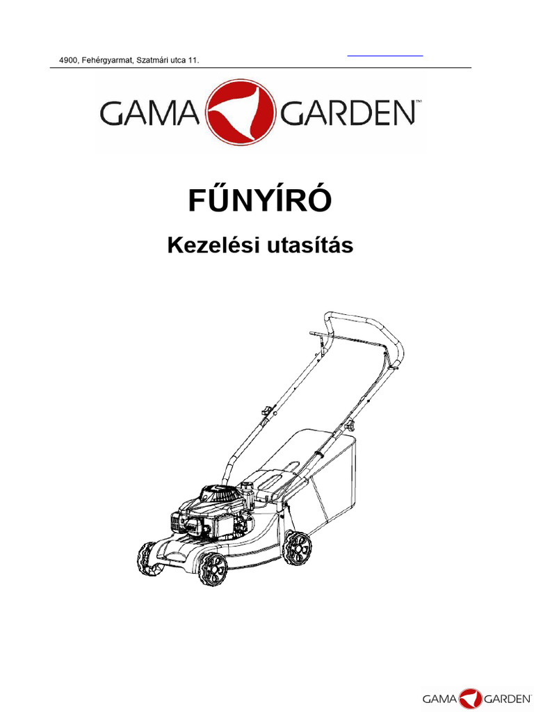 GLM 40p Easy Benzinmotoros Funyiro Hasznalati Utasitas v2 | PDF