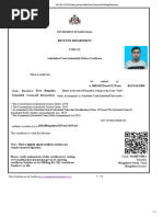 Caste Certificate Format for SC/ST Applicants | PDF | Government Of India