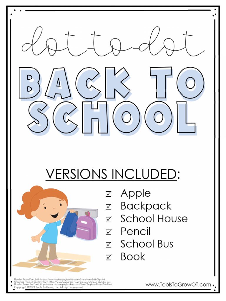 Ysk - Dot-to-Dot Back To School | PDF