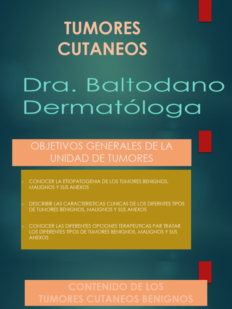 Tumores Cutaneos 2024 Junio | PDF | Cáncer | Neoplasias