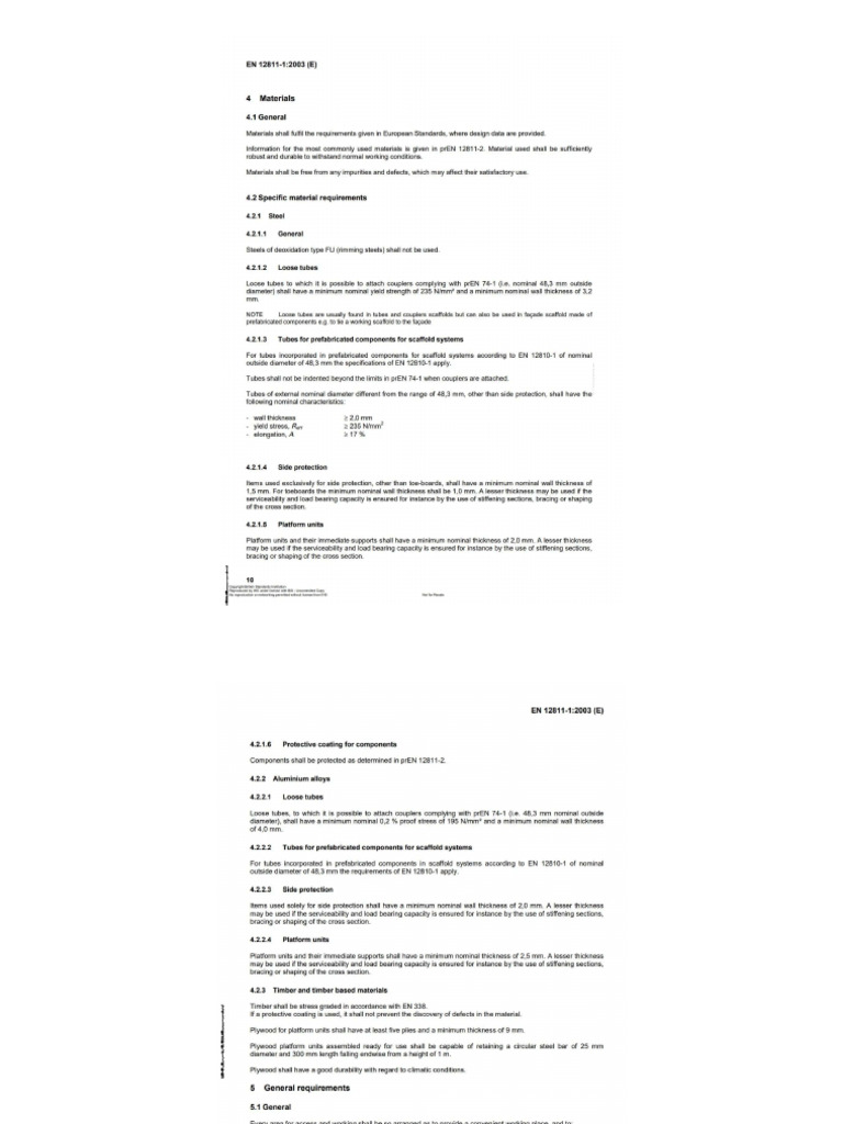 BS EN 12811 Standard | PDF