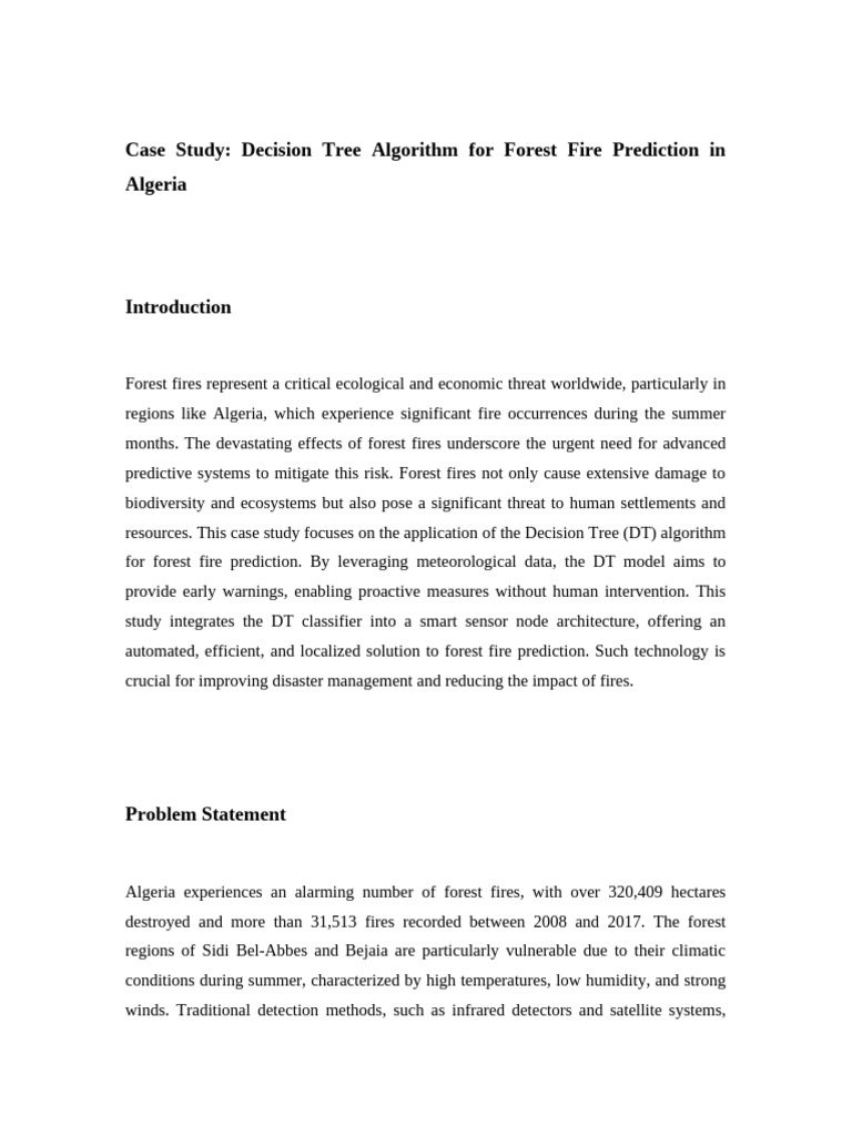 Updated Case Study Forest Fire Prediction | PDF | Wildfire | Accuracy And Precision