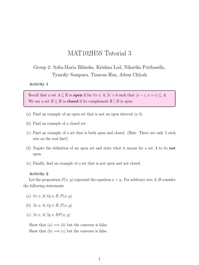 102W2025 Tutorial3 | PDF