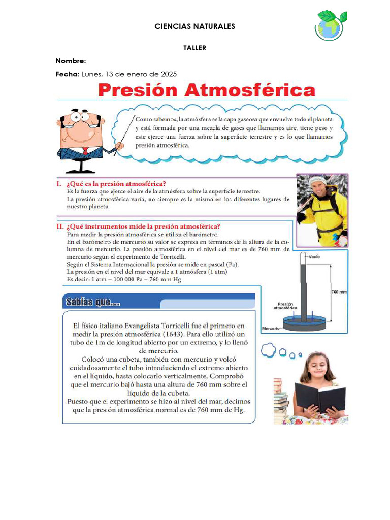 Taller Presion Atmosferica Pdf