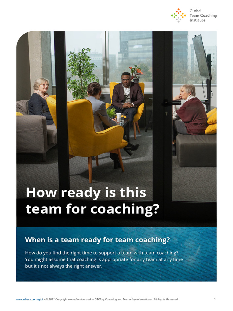 How Ready Is This Team To Be Coached - Checklist | PDF | Social Psychology