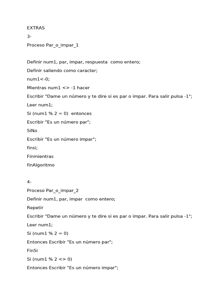 Ejercicios iniciales de bucle_2 | PDF