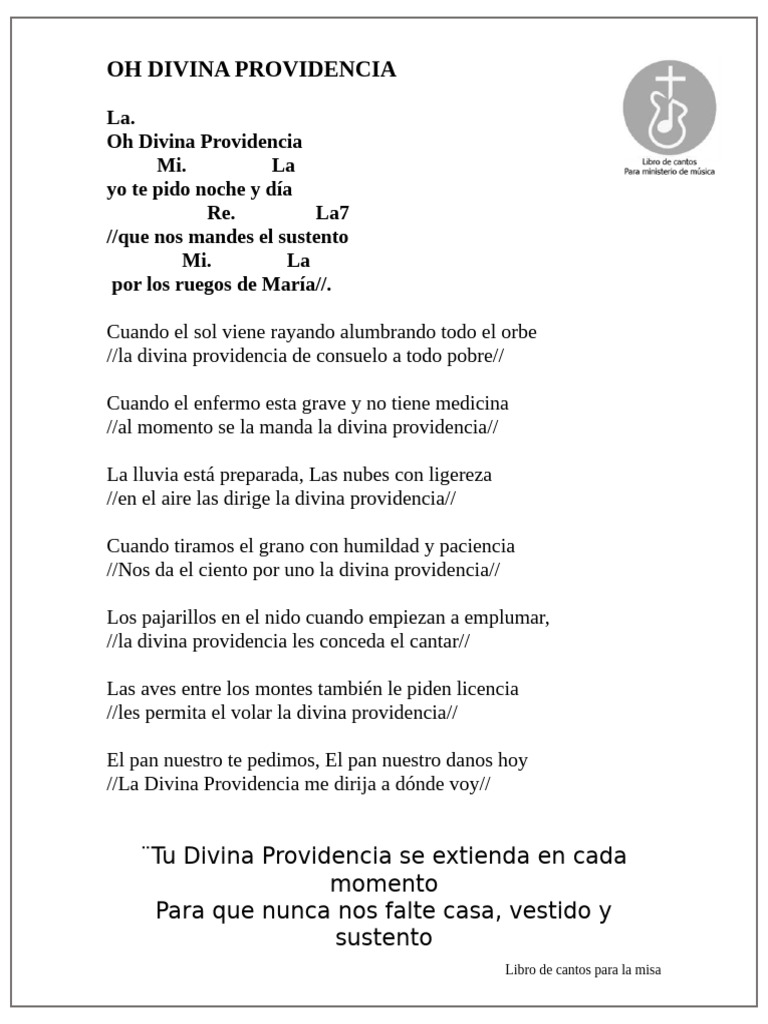 Oh Divina Providencia | PDF