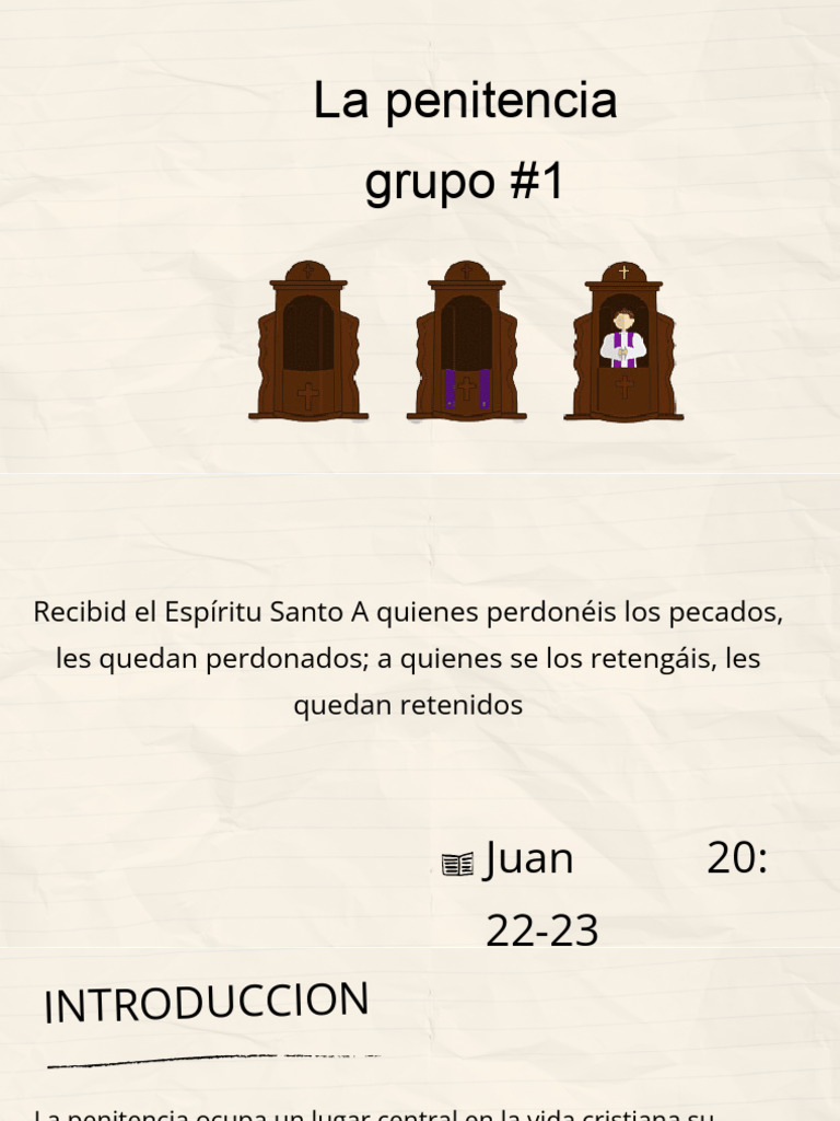 Significado y Práctica de la Penitencia | PDF | Sacramentos | Familias ...