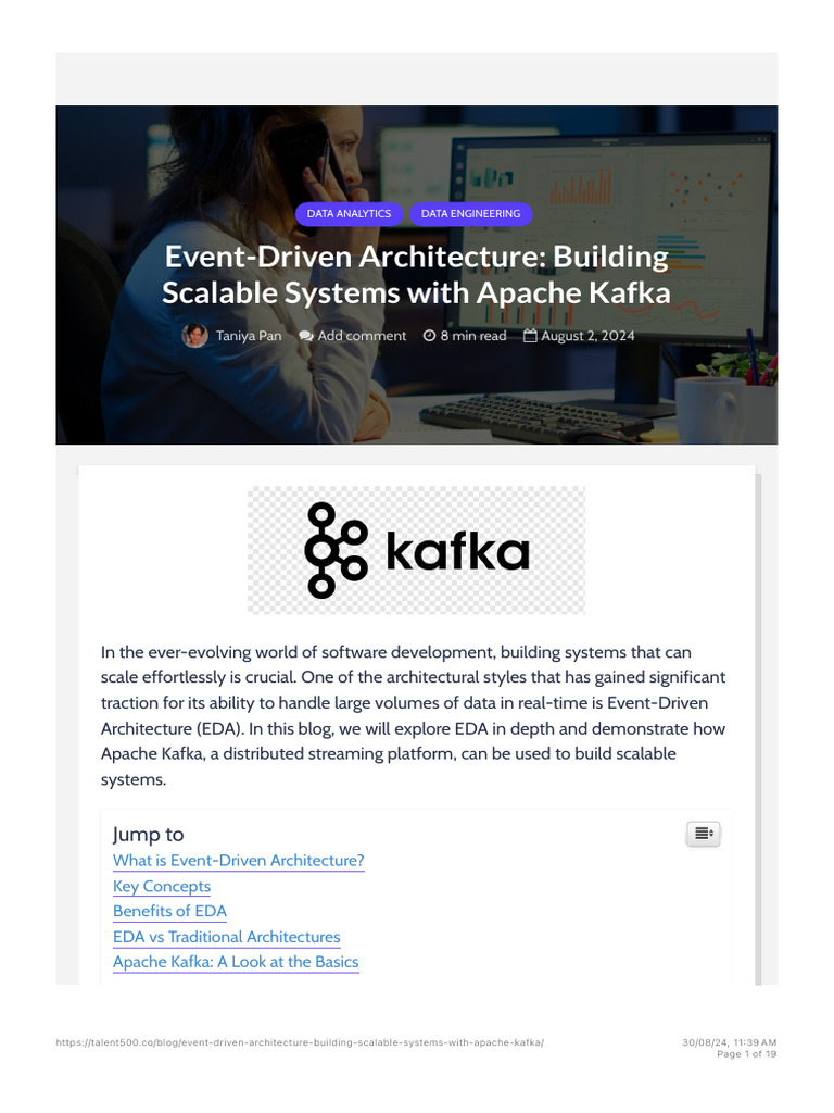 Event-Driven Architecture - Building Scalable Systems With Apache Kafka ...