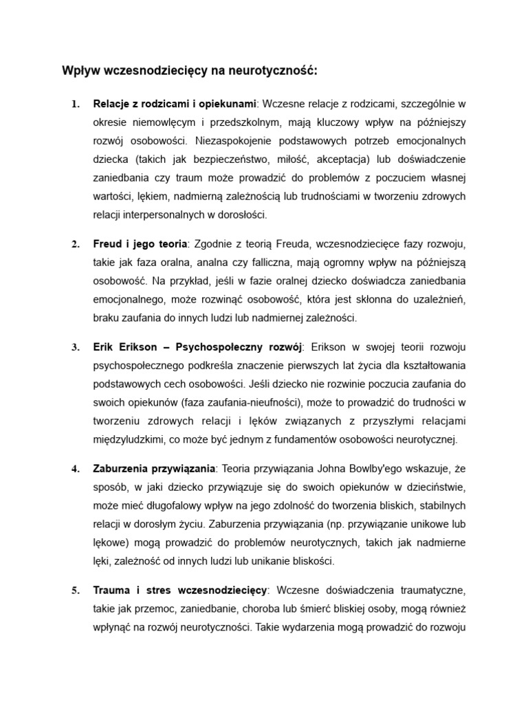 Neurotic Childhood | PDF