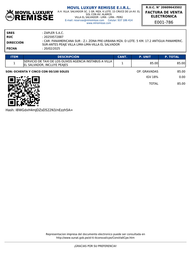 PDF-FACTURA_E001-786_20259572887 | PDF