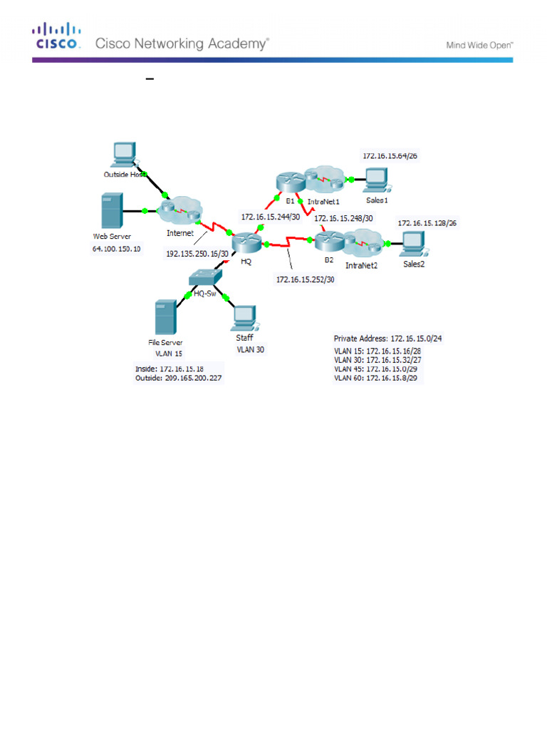 1.3.1.3 Packet Tracer - Skills Integration Challenge Instructions_sample2 | PDF | Computer ...