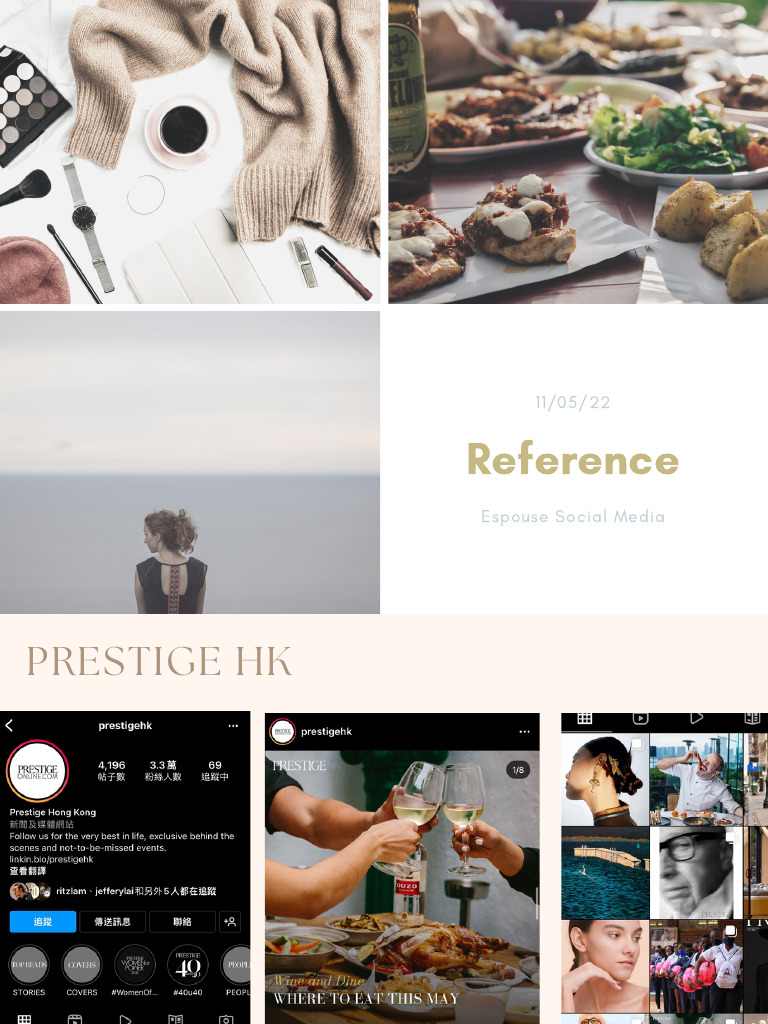 Neutral Simple Abstract Moodboard Photo Collage | PDF