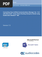 Connecting Audiocodes SBC To Microsoft Teams Direct Routing Enterprise ...