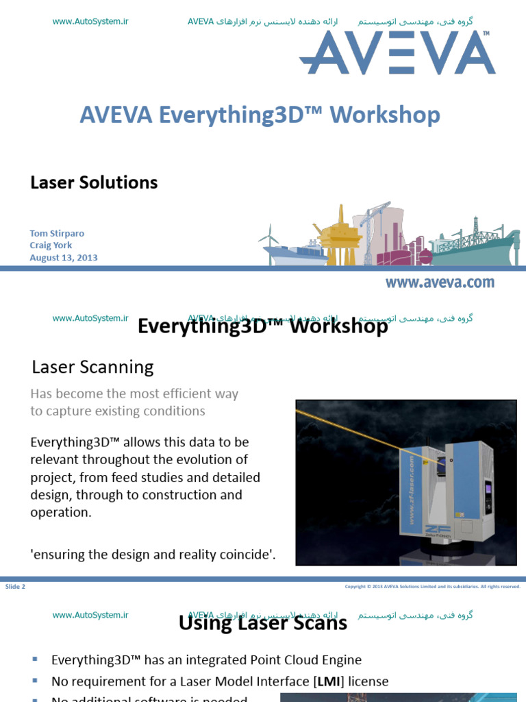 AVEVA Everything3D Laser Solutions | PDF | Databases | Computing