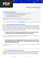 NGPF Online Bank Simulator Activity | PDF | Transaction Account | Banks
