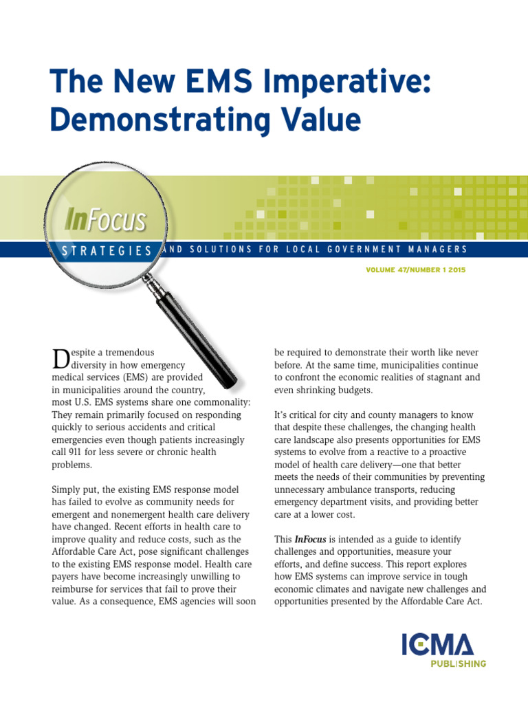 EMS Value in Changing Healthcare Landscape | PDF | Emergency Medical ...