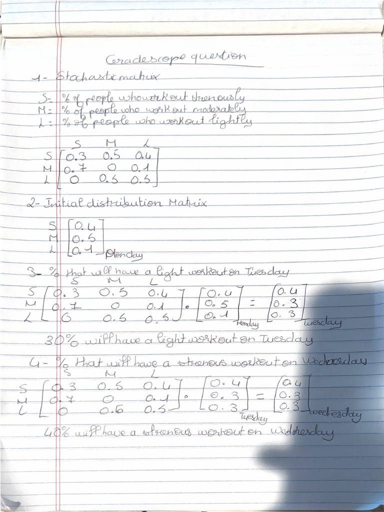 2 - Initial Distribution Matrix | PDF