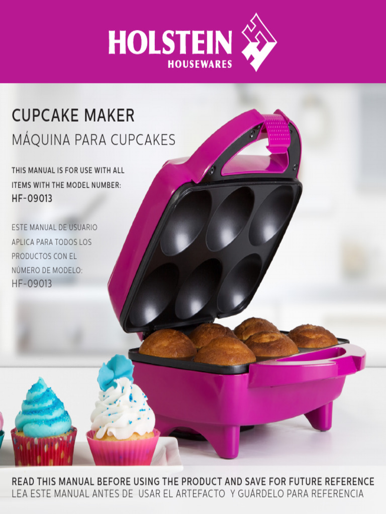 Holstein Cupcake Maker Manual | PDF | Ac Power Plugs And Sockets ...