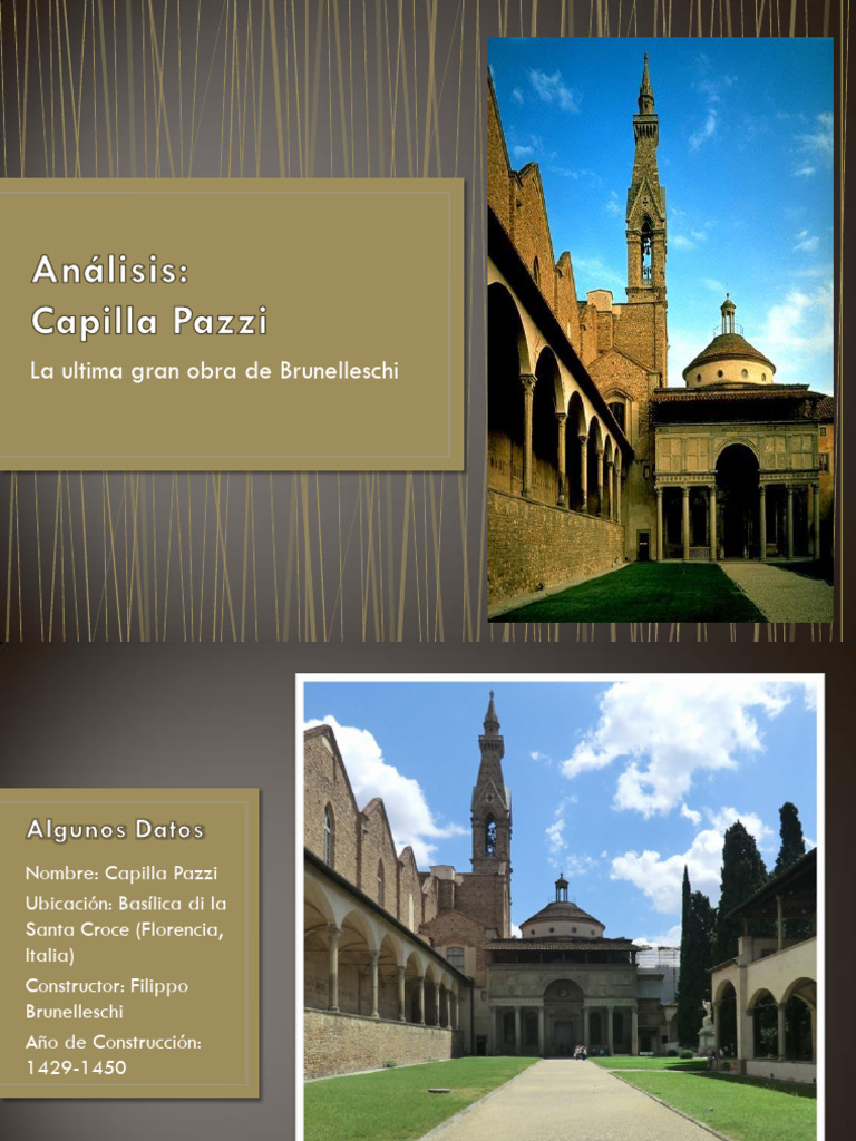 Capilla Pazzi: Diseño y Proporciones Renacentistas | PDF | Diseño ...