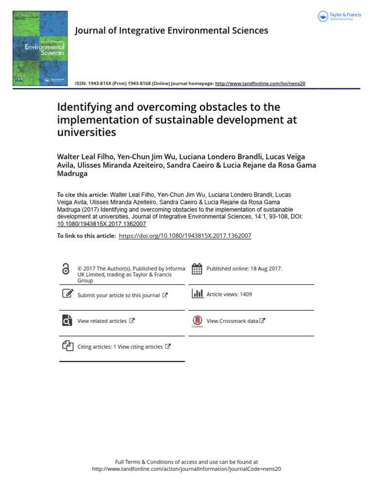 Identifying And Overcoming Obstacles To The Implementation Of